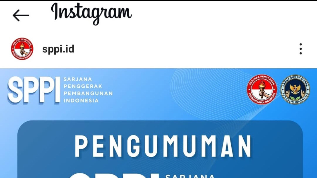 Foto Proses Seleksi SPPI 2025 Diduga Tidak Transparan, Akun Instagram ...