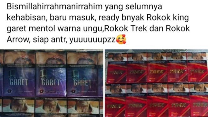 Ketahuan! Istri Polisi di Manggarai Jual Rokok yang Diduga Ilegal di Medsos