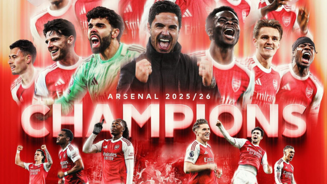 Arsenal Terima Penghargaan Langka Usai Akhiri Puasa Gelar 22 Tahun