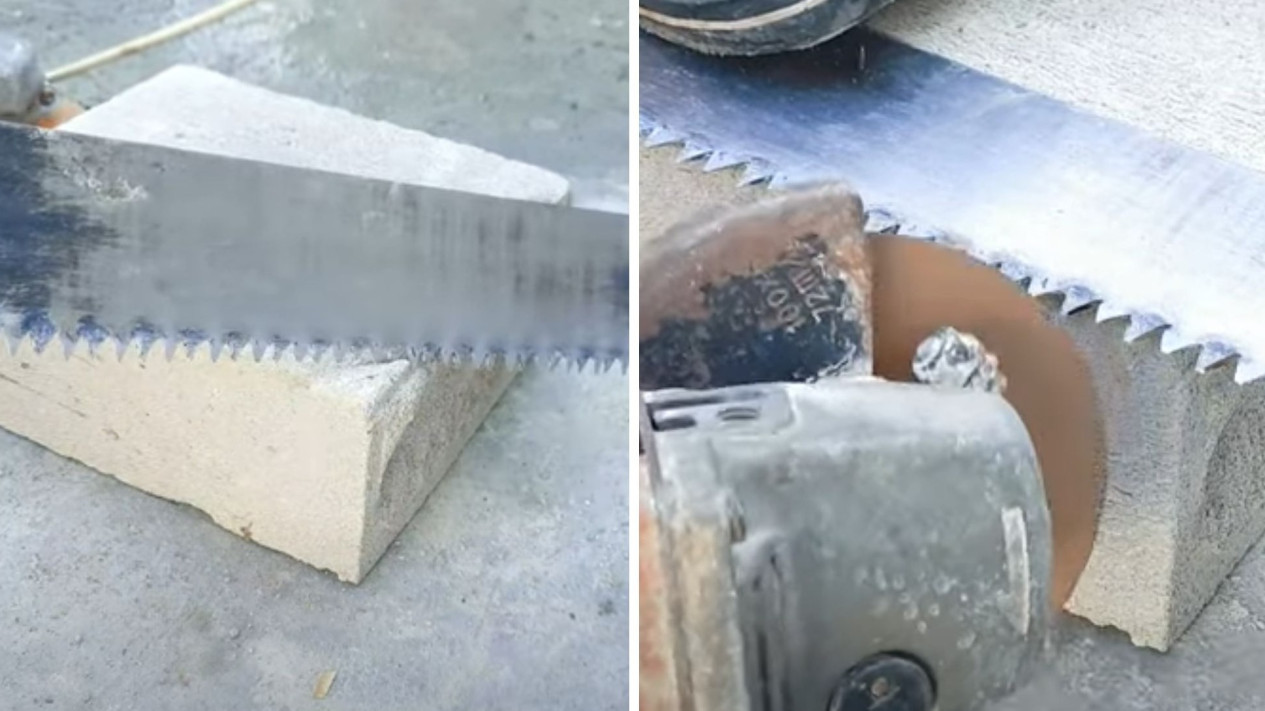 Foto Gergaji Hebel Tumpul Bisa Tajam Lagi! Cuma Modal Gerinda dan Trik ...