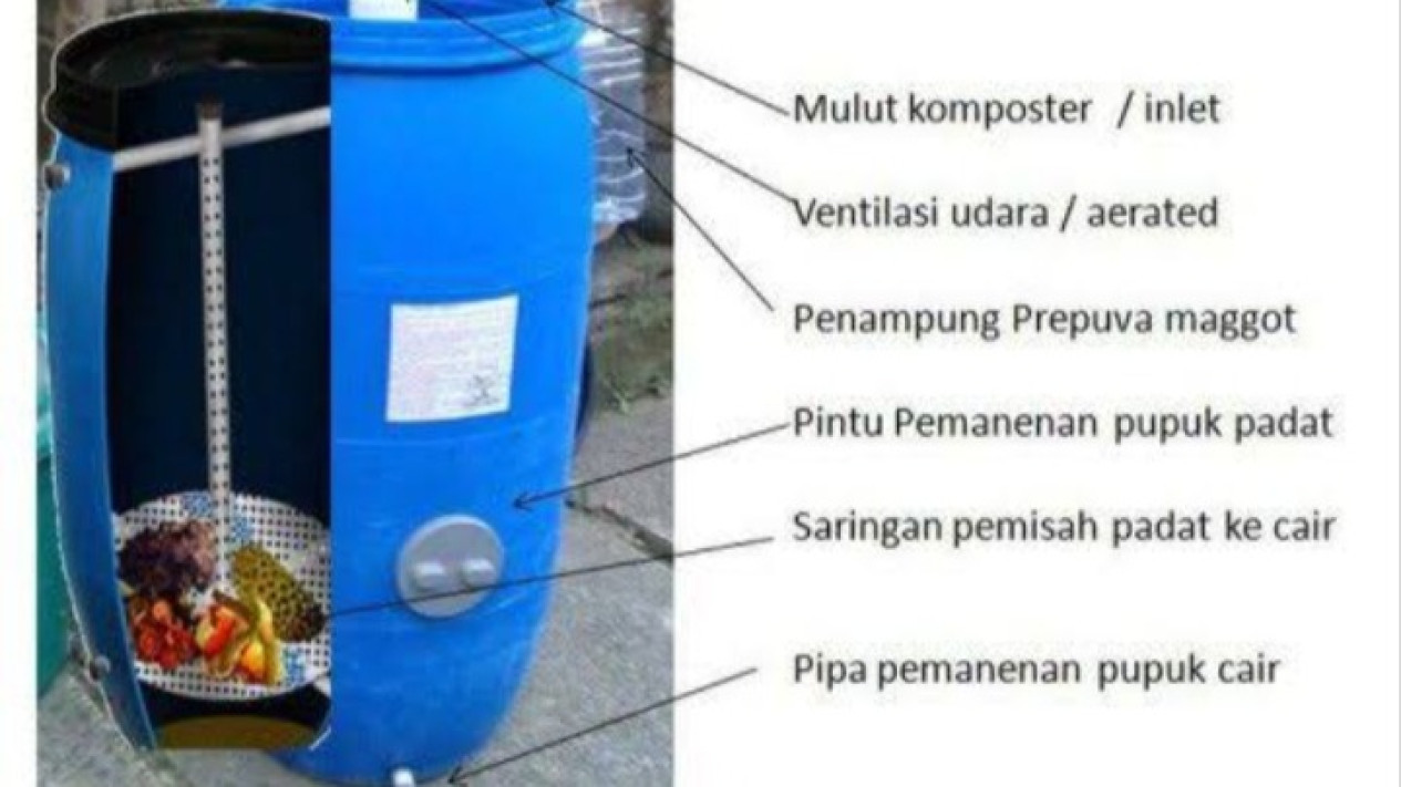 Foto Cara Bikin Komposter Aerob untuk Tanaman Subur, Mudah dan Cocok ...