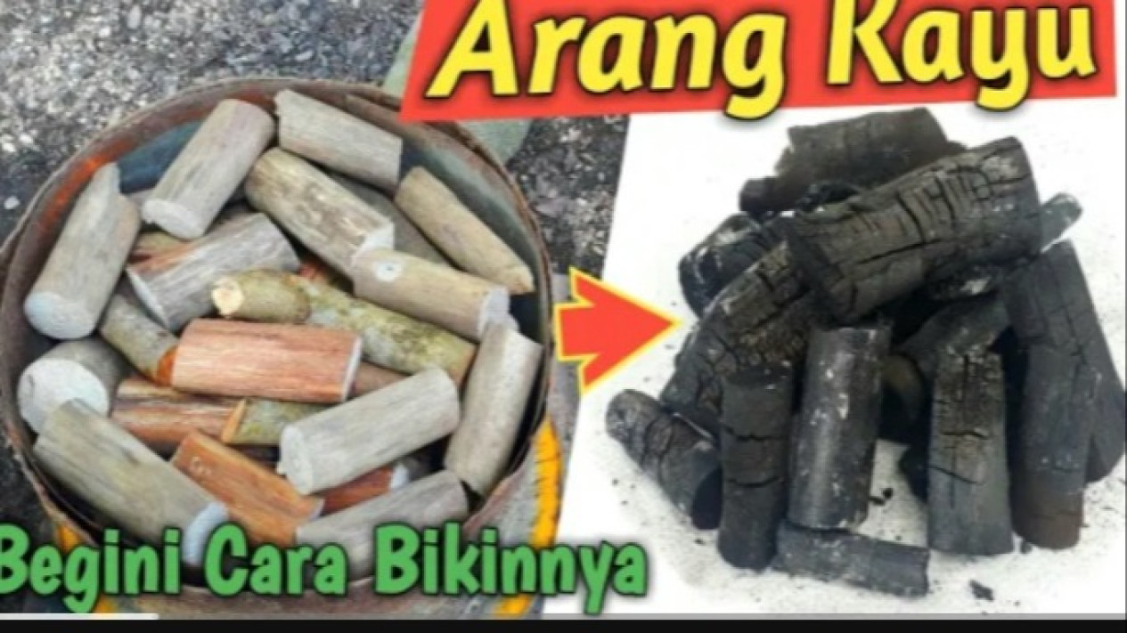 Foto Cara Membuat Arang Kayu dari Kaleng Bekas untuk Sate Daging Kurban Idul Adha