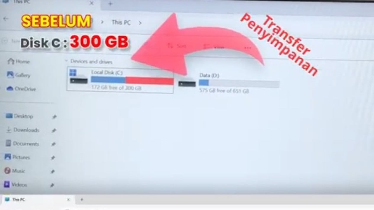Cara Menambah Kapasitas Local Disk C Tanpa Aplikasi Tambahan