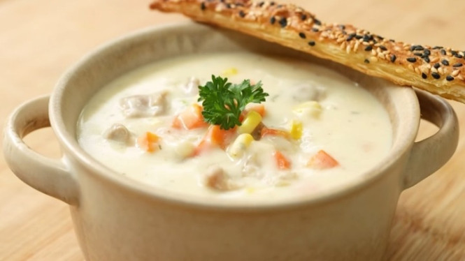Bikin Sup Ayam Krim Super Creamy dan Praktis, Cukup 20 Menit Saja Pakai ...