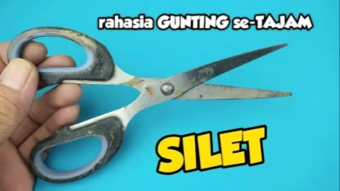 Cara Mudah Mengasah Gunting Lama Agar Tajam Kembali, Cuma Modal Botol ...