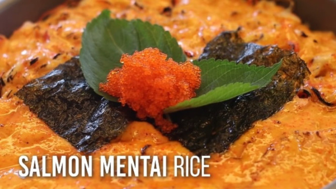 Salmon Mentai Rice Ala Restoran yang Praktis Buat Keluarga, Hemat Tapi ...