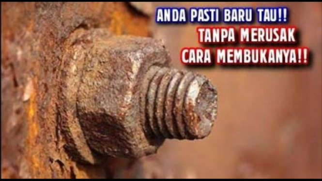 Trik Membuka Baut Karat pada Sepeda Motor, Mudah Tanpa Alat Khusus