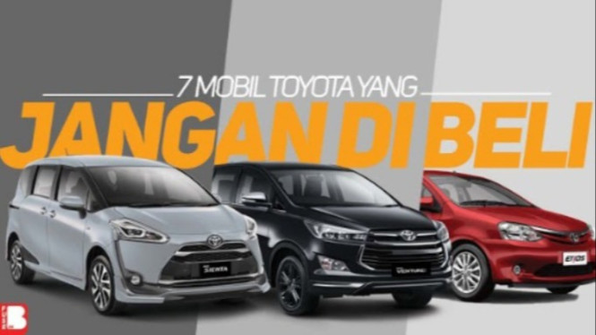7 Mobil Toyota yang Sebaiknya Tidak Dibeli, Biar Gak Salah Pilih