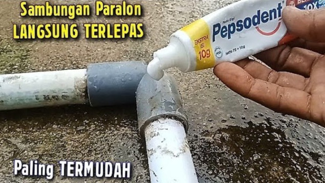 Rahasia Buka Sambungan Paralon Keras Tanpa Rusak, Modal Pasta Gigi ...