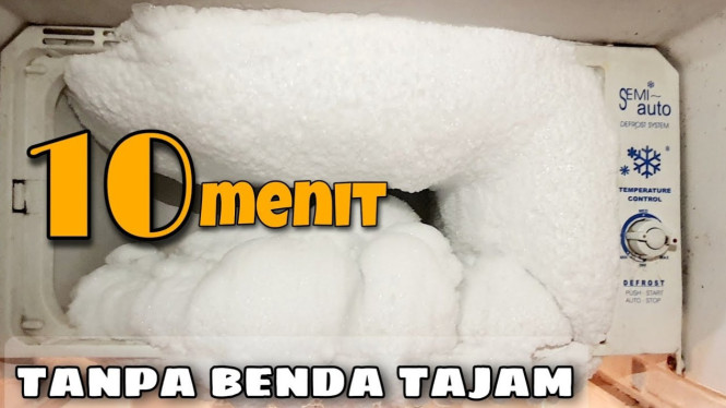 Cara Cepat Cairkan Bunga Es Tebal di Kulkas, Butuh Waktu 10 Menit Pakai ...