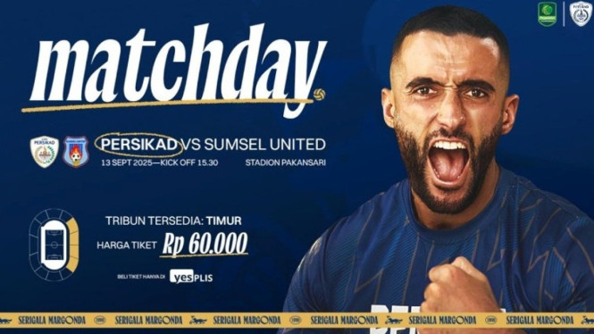 Harga dan Cara Beli Tiket Persikad Depok vs Sumsel United di Pegadaian ...