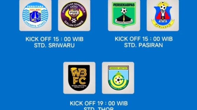 Jadwal Liga Nusantara 2025/26 Pekan Kedua: Dibuka Batavia FC vs Persipa ...