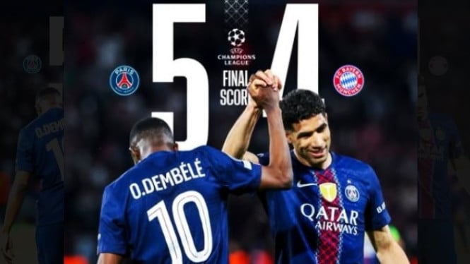 Skor PSG vs Bayern Munchen 5-4: Hujan Gol Bersejarah di Semifinal UCL 2026