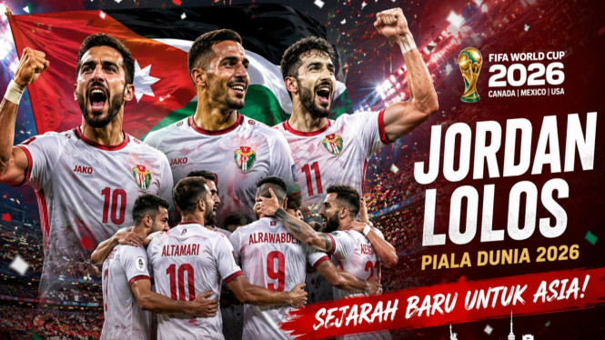 Jordan Lolos ke Piala Dunia 2026, Penantian 40 Tahun Berakhir