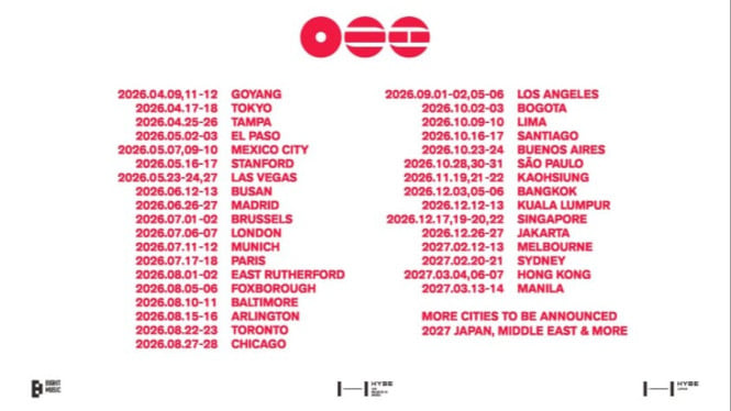 Akhirnya! BTS Kembali Konser di Jakarta Desember 2026
