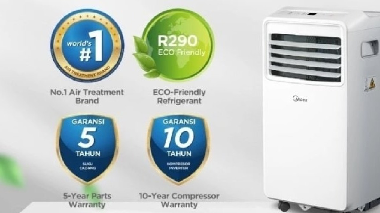 Foto AC Portable Low Watt Cuma 3 Jutaan Bisa Pindah Ruangan, Hemat ...