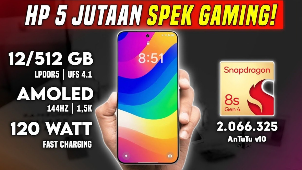 Foto Rekomendasi HP 5 Jutaan 2025 Spek Flagship Bikin Pengguna Flagship ...