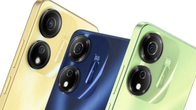 HP 5G Murah Itel P55 Harga Rp1,2 Juta Dilengkapi Kamera 50MP AI dan ...