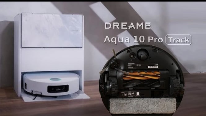 Dreame Aqua 10 Pro Track, Robot Vacuum All-in-One Hadir dengan Inovasi Pembersihan Mandiri dan ...
