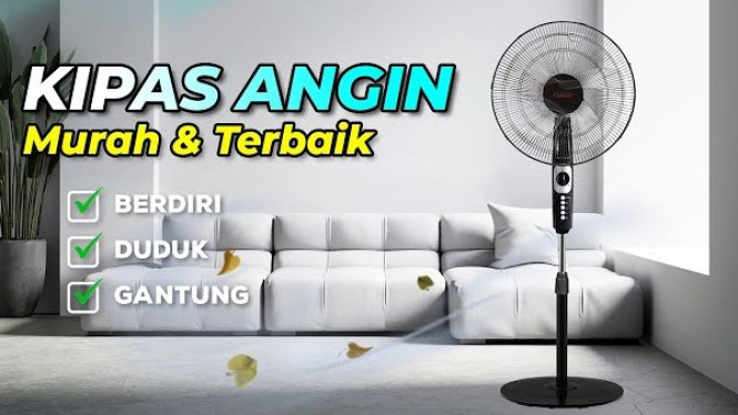 5 Kipas Angin Meja Portable Murah, Bikin Ruang Kerja Adem!