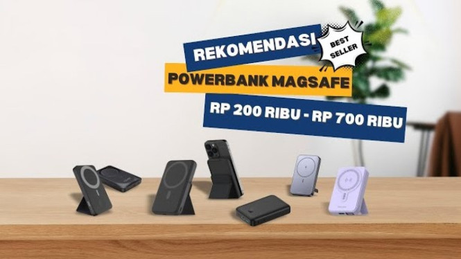 Power Bank iPhone Tempel MagSafe Murah Terbaik 2025, Fast Charging Kencang!