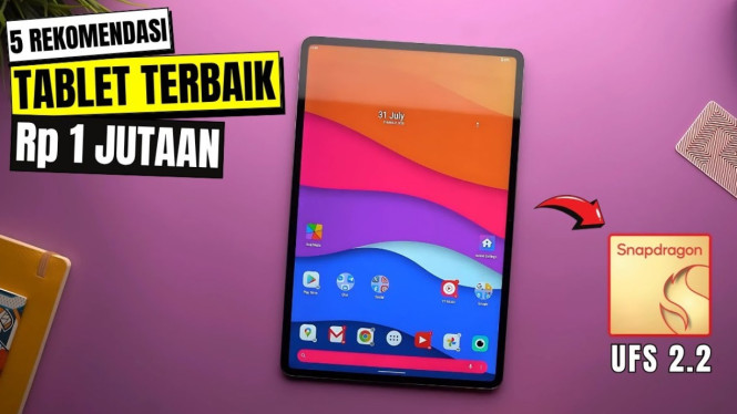 Tablet Rp1 Jutaan Terjangkau Terbaik Bulan Agustus, Spek Gahar Layar ...