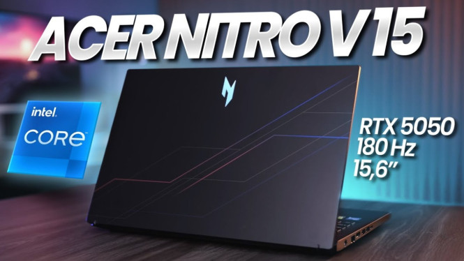 Laptop Gaming Acer Nitro V15, Intel Gen 13, RAM 16GB, Harga Ramah Gamer!
