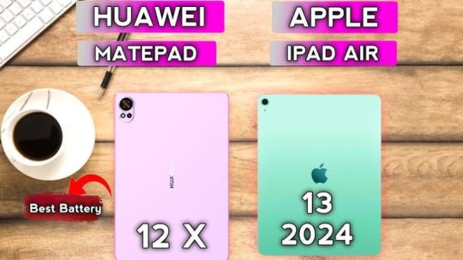 Huawei MatePad 12X vs iPad Air M2, Siapa Raja Tablet Produktivitas 2025?