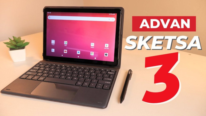 ADVAN Tab Sketsa 3: Tablet Drawing 2 Jutaan, Komplit Keyboard & Stylus!