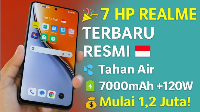 7 HP Realme Terbaru Sudah Bonus Tahan Air, Harga Mulai 1,2 Jutaan Saja!