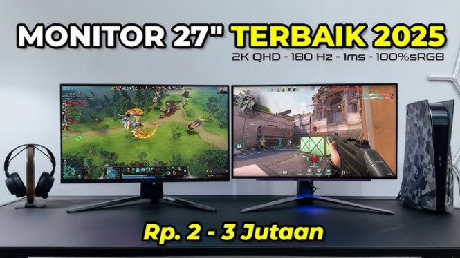 Monitor 27 Inch Murah 2025 Resolusi 2K Refresh Rate 180Hz
