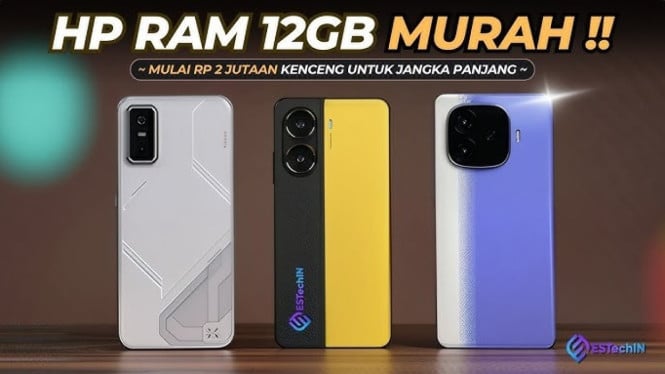 7 HP RAM 12GB Murah Terbaik 2026, Mulai Rp2,8 Juta Performa Kencang!