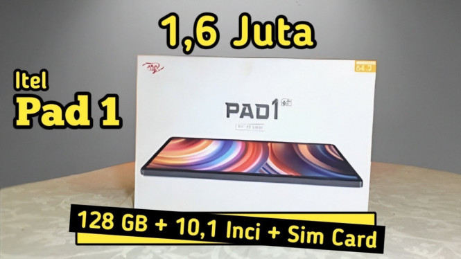 Tablet Itel Pad 1 Cuma 1 Jutaan, Bisa Pakai Kartu SIM!