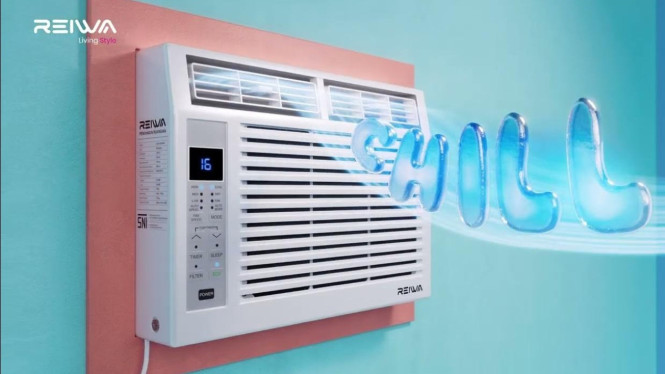 AC Window Reiwa Hemat Listrik 370 Watt Cocok Rumah Daya 900 Watt