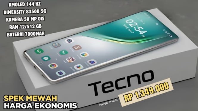 HP Techno Terbaru 2026 Ini Bikin Dompet Aman, Spesifikasinya Gila!
