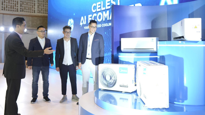 AC Midea Celest Inverter Pakai AI Ecomaster dan Fitur I-Clean Canggih