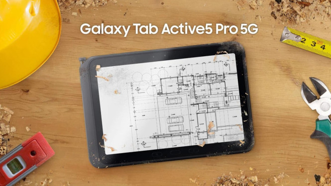 Samsung Galaxy Tab Active 5 Pro Tablet Rugged Rp14 Juta Ini Tahan Jatuh ...
