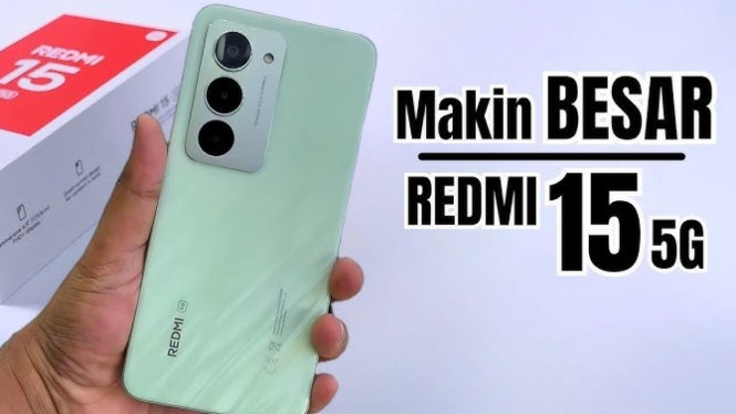 HP Redmi 15 5G Meluncur! Baterai Jumbo 7000 mAh, Layar Besar 6,9 Inci!