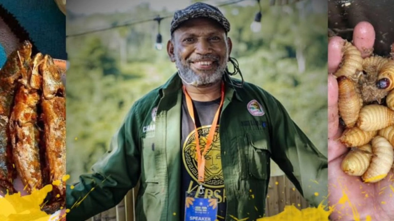 Foto Charles Toto, Jungle Chef dari Papua yang Menyatukan Kuliner, Alam ...