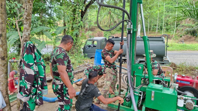 Kodam Iskandar Muda Bangun Sumur Bor untuk Penuhi Air Bersih Warga Aceh ...