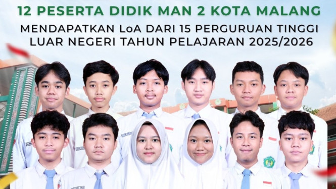 12 Siswa MAN 2 Kota Malang Lolos Kampus Luar Negeri, Bukti Daya Saing ...