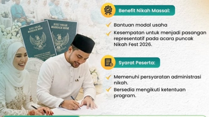 Nikah Massal Kemenag–APRI 2026 DKI Jakarta: Begini Syarat Peserta dan ...