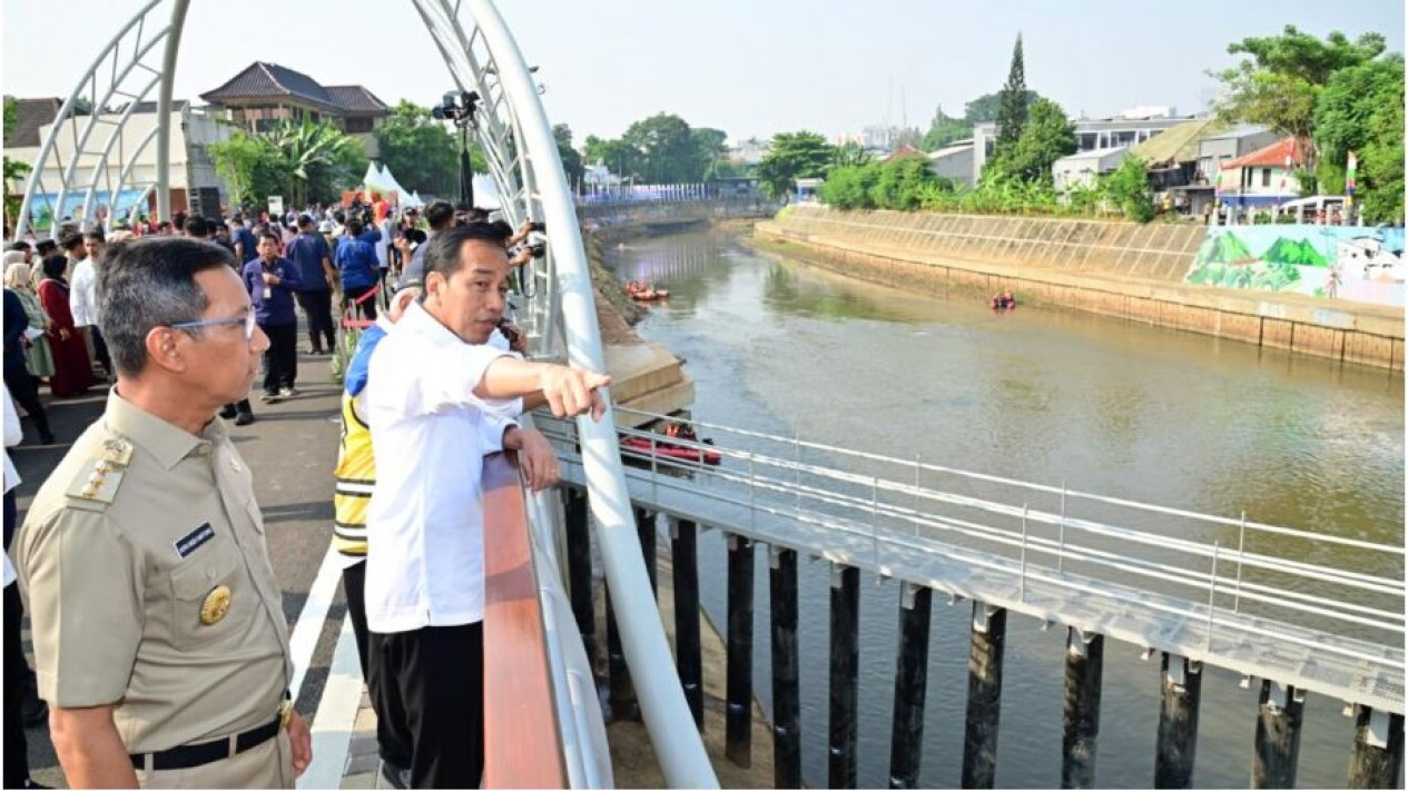 Melihat Lebih Dekat Sodetan Ciliwung yang Diresmikan Jokowi - Vlix.id