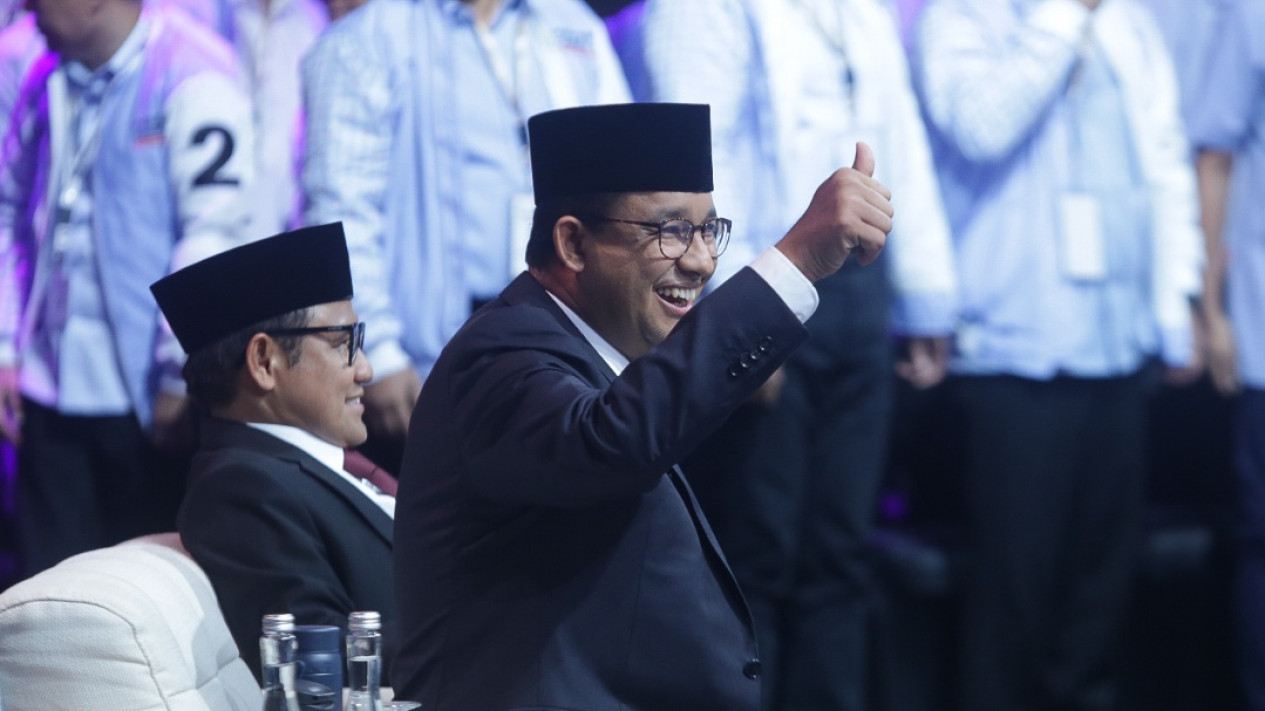 Anies Baswedan di Debat Kelima Capres Pemilu 2024 - Vlix.id