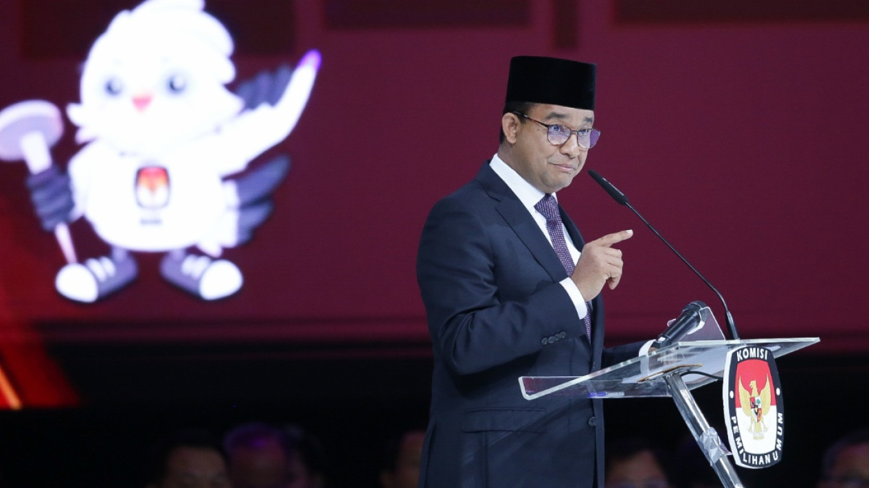 Anies Baswedan di Debat Kelima Capres Pemilu 2024 - Vlix.id