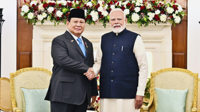 Pertemuan Presiden Prabowo dengan PM India Narendra Modi - Vlix.id