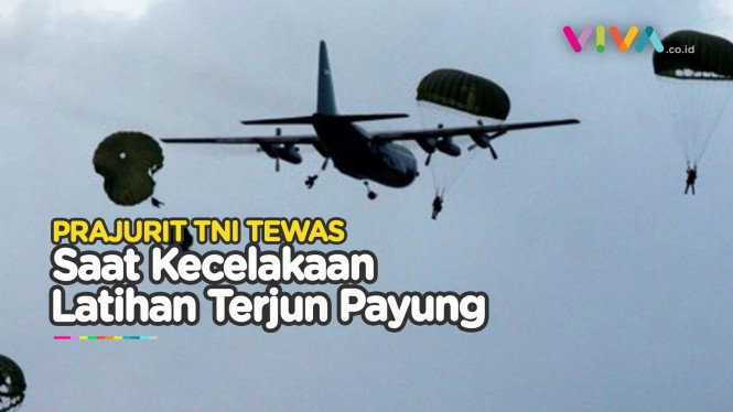 Penerjun Payung TNI Kecelakaan Jelang HUT TNI AU ke-77 - Vlix.id