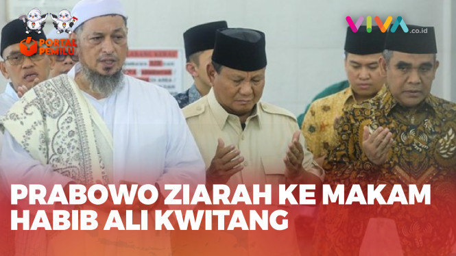 Prabowo Subianto Ziarah ke Makam Habib Kwitang - Vlix.id